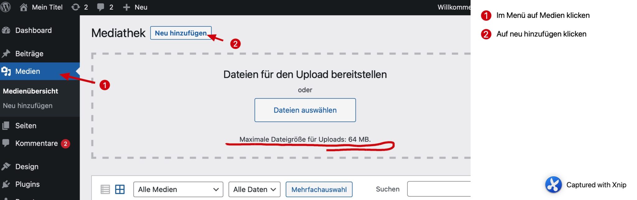 WordPress Upload Limit erhöhen: Schritt für Schritt Anleitung