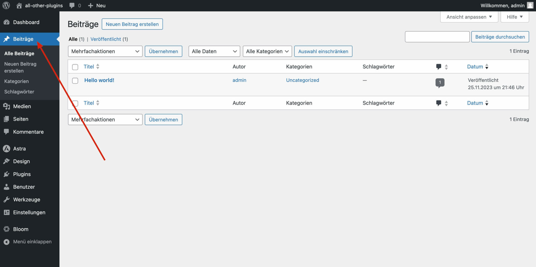 WordPress Backend - Leitfaden zum WordPress Admin-Bereich