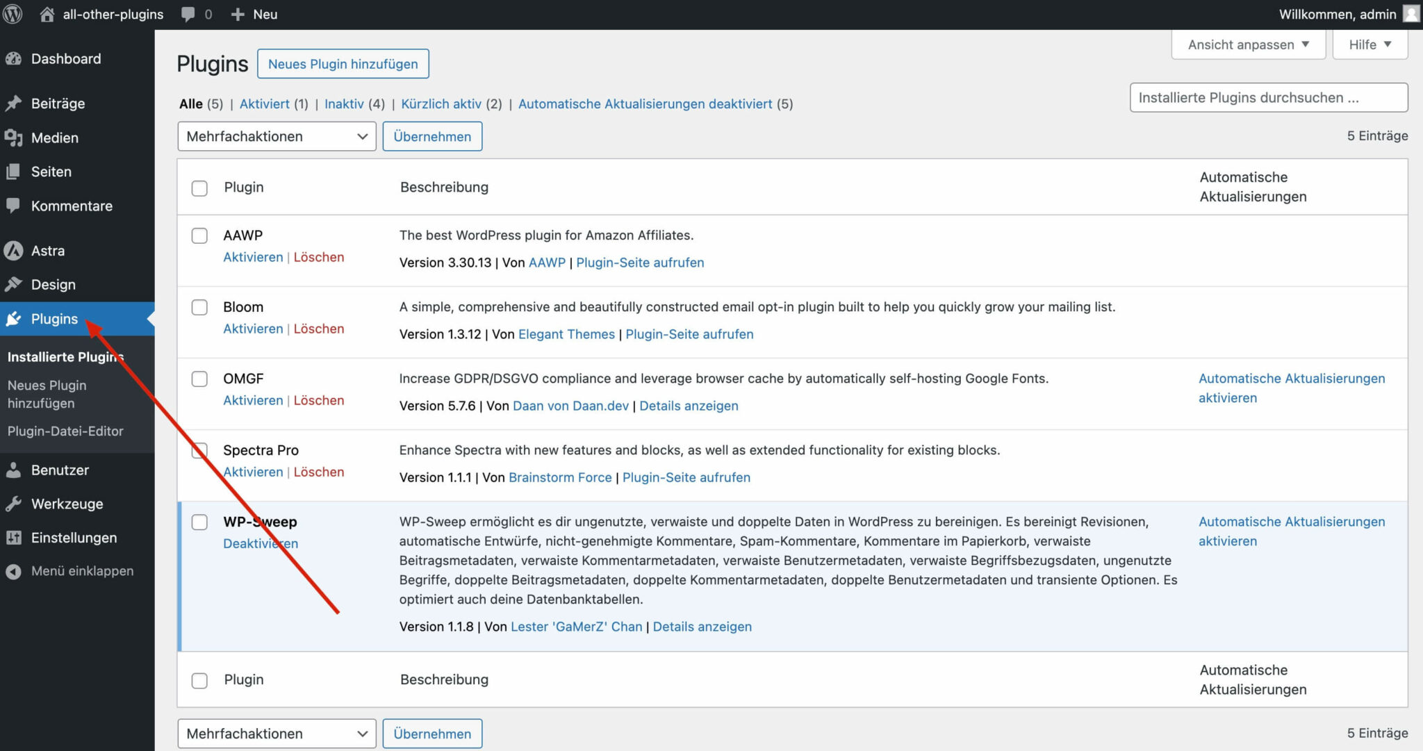 WordPress Backend - Leitfaden zum WordPress Admin-Bereich
