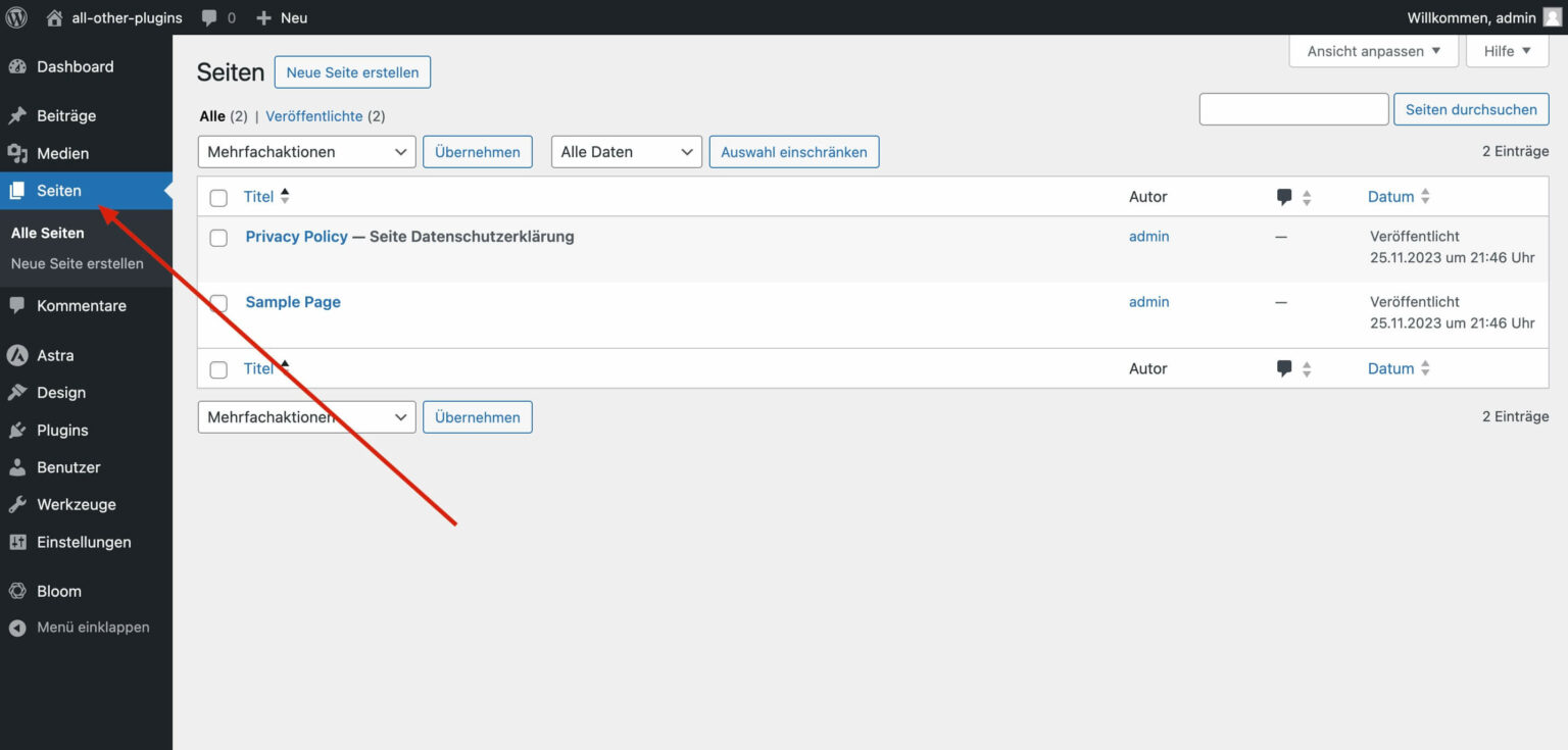 WordPress Backend - Leitfaden zum WordPress Admin-Bereich